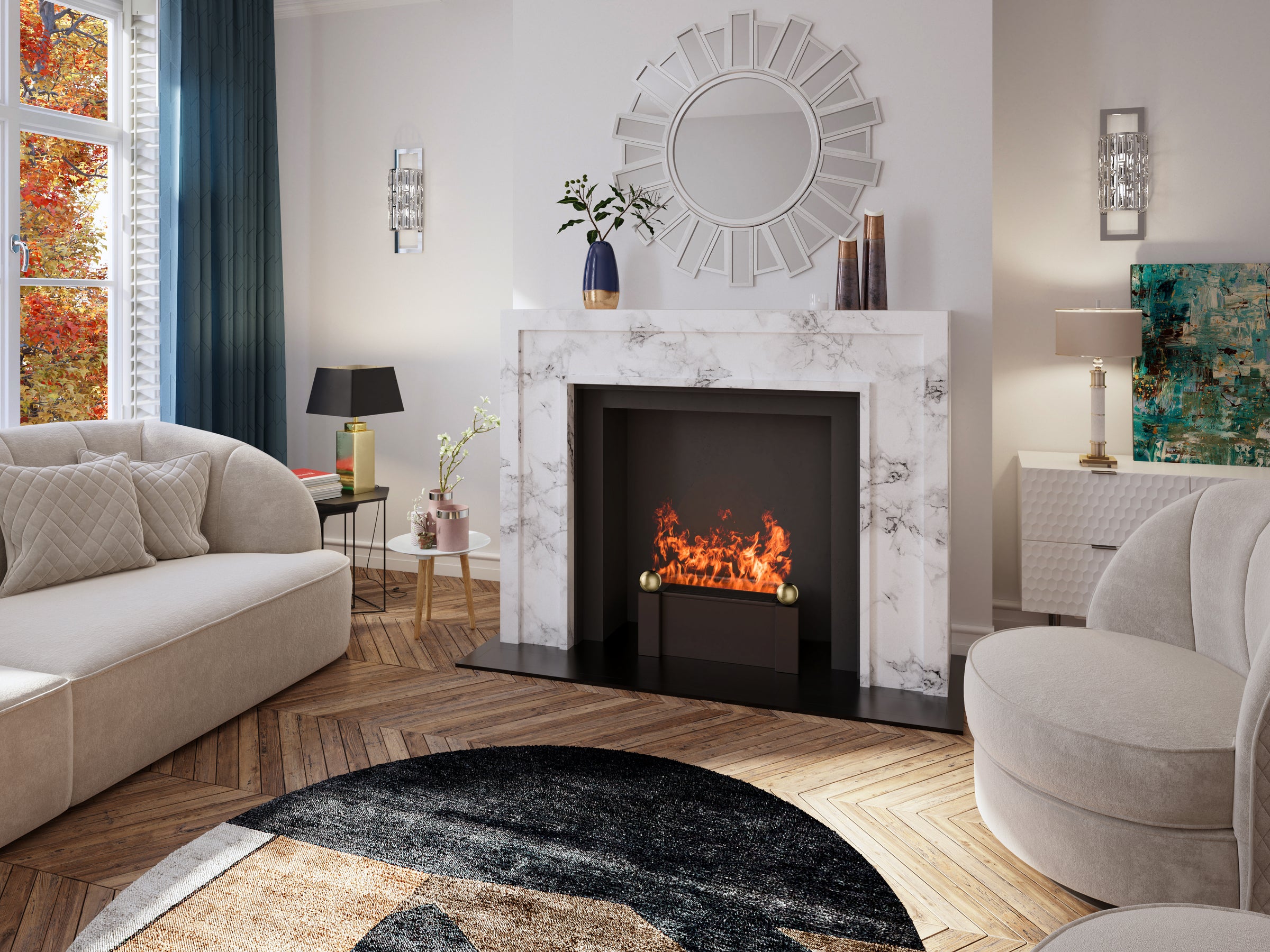 Aquafire® Official - The Most Advanced Water Vapor Electric Fireplace